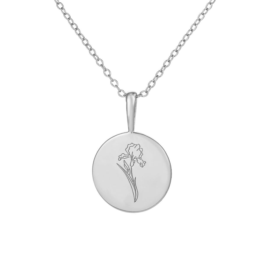 Birth Flower Necklaces | Silver & Gold Birth Flower Jewelry